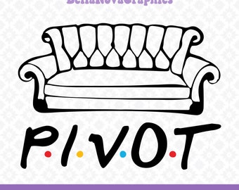 Couch Pivot Friends SVG, PNG Digital Download - Etsy