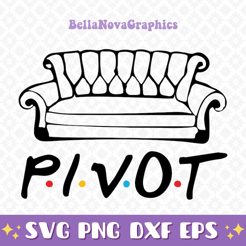 Friends Sofa Clipart - Etsy