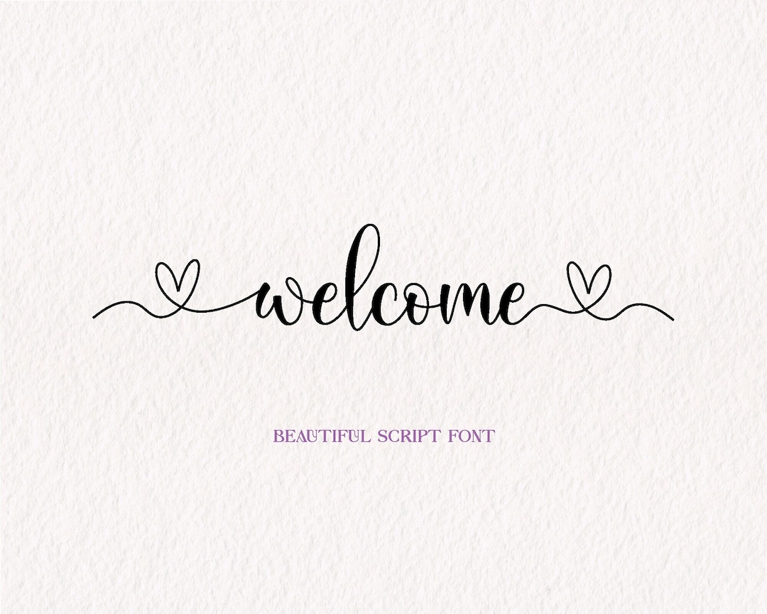 Annie Script Font, Calligraphy Font, Heart Font, Font With Tails ...