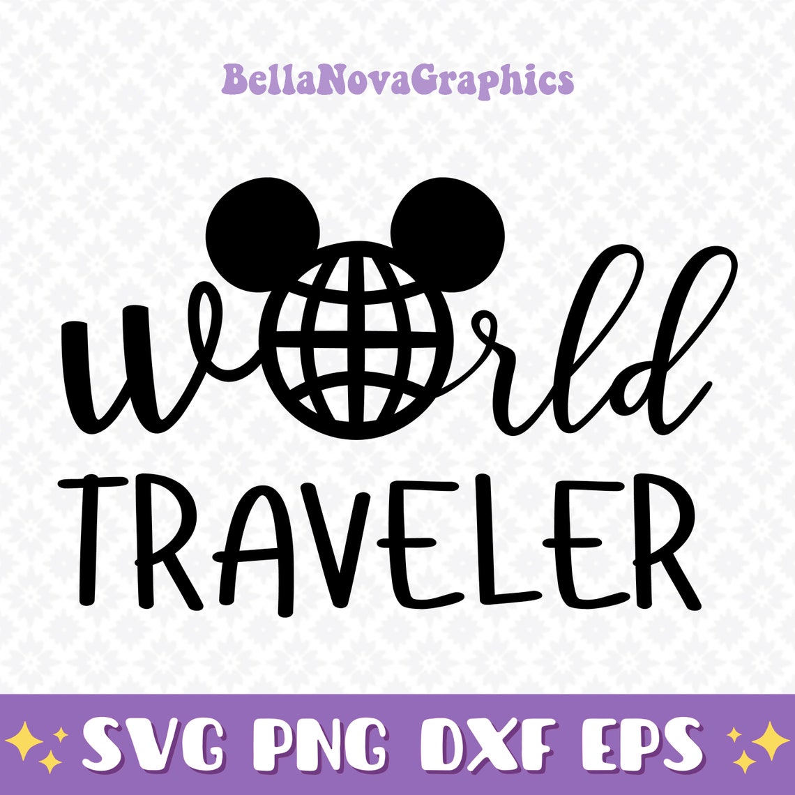 World Traveler Svg, Png, Dxf, Eps, Digital Download, Vacation Svg ...
