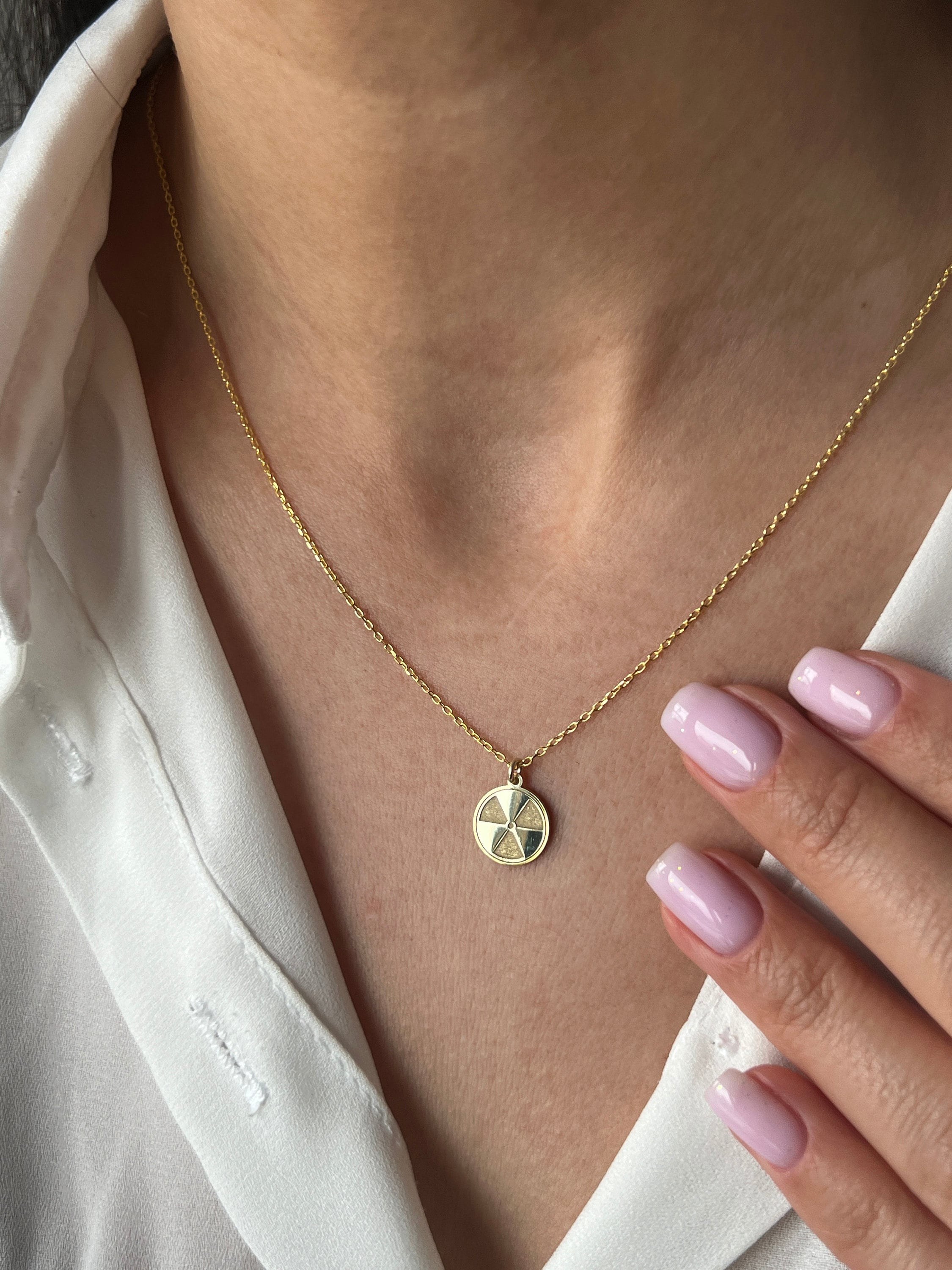 Nuclear Necklace 14K Gold Plated 925K Sterling Silver Thermonucklear ...