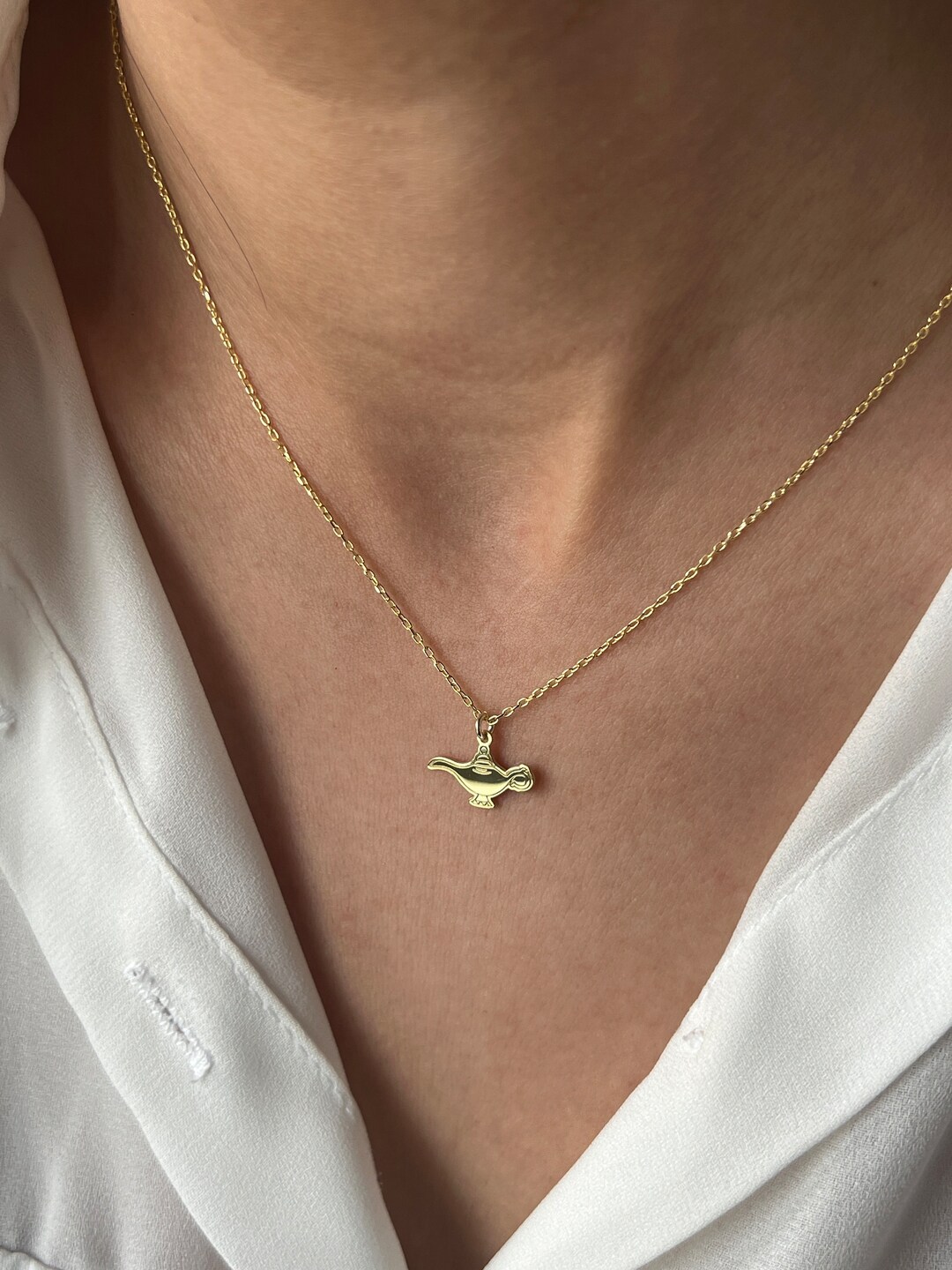 Aladdin's Magical Lamp · 14K Gold Plated · 925K Sterling Silver · Magic ...
