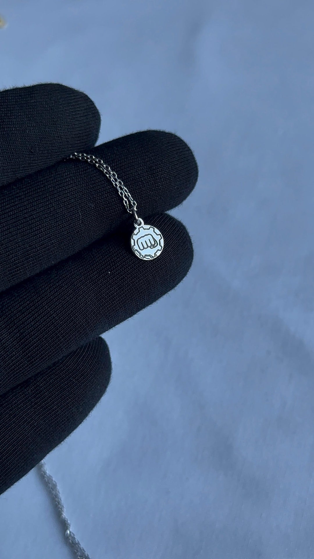 Boxing Glove Necklace · 14K Gold Plated · 925K Sterling Silver · Fight ...