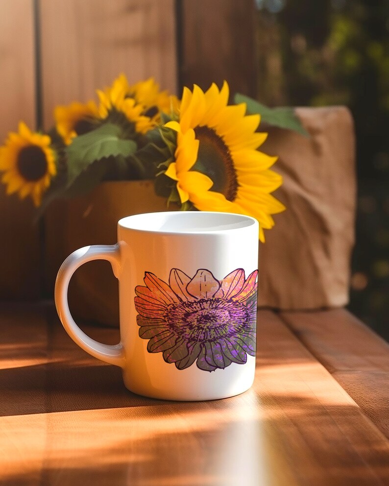 Summertime Sunflower CANVA FRAMES, Easy Drag and Drop Editable Canva ...