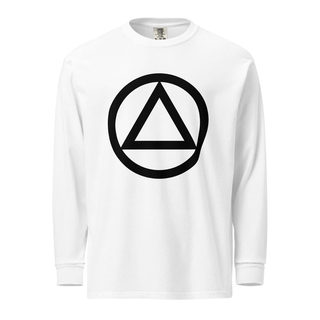 AA Logo Black Circle Triangle Rehab Recovery Sobriety Logo Unisex ...