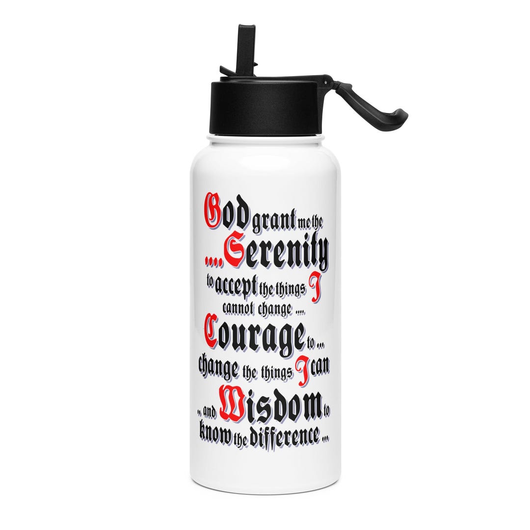 Serenity Prayer AA NA Big Book Prayers Sayings Slogans Sobriety Rehab ...