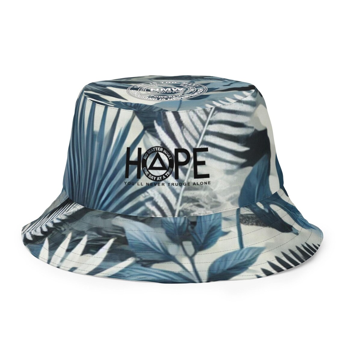 HOPE Never Trudge Alone AA NA Logo Tropical Recovery Gift Reversible ...
