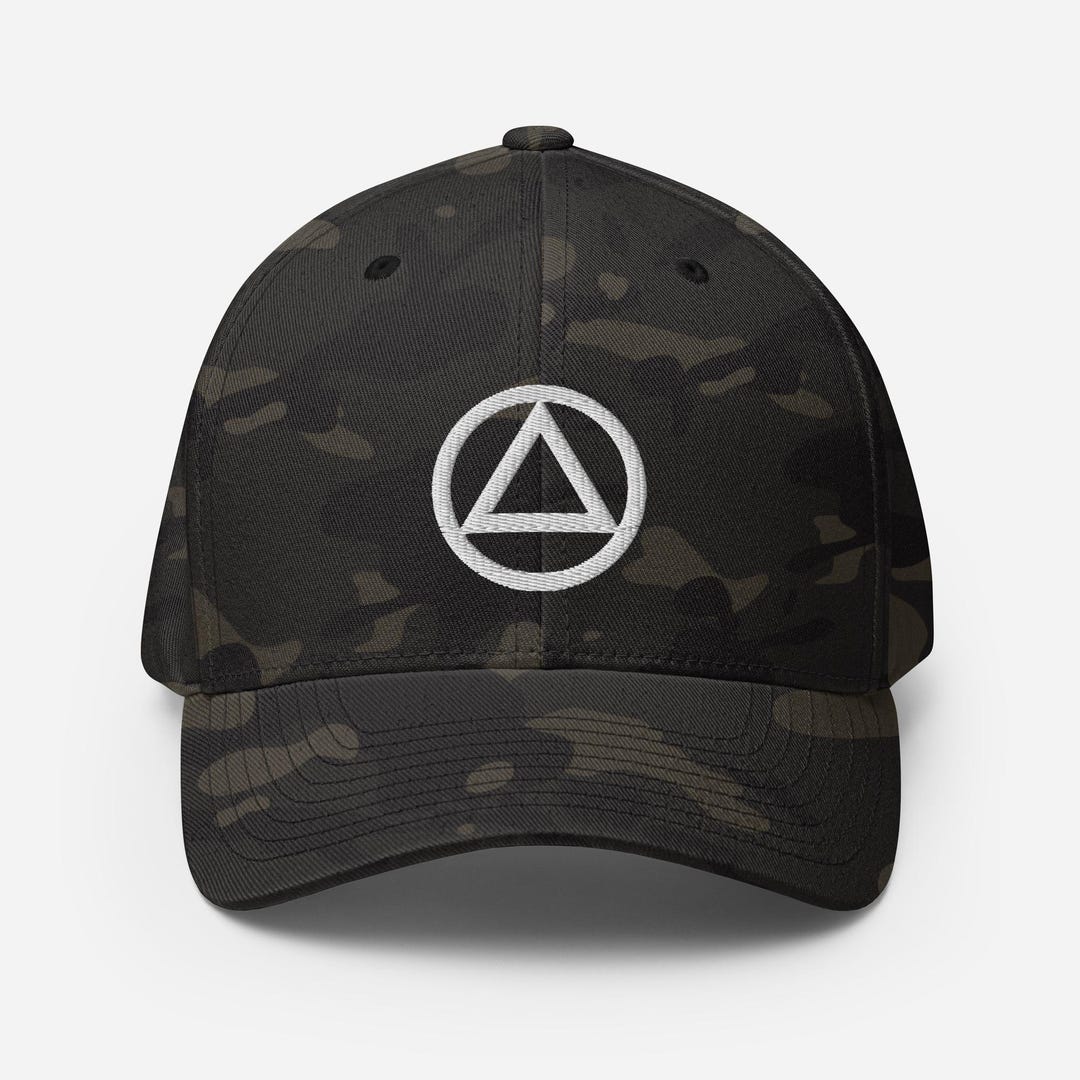 AA Circle Triangle White Logo Sober Recovery Rehab Graduation Birthday ...