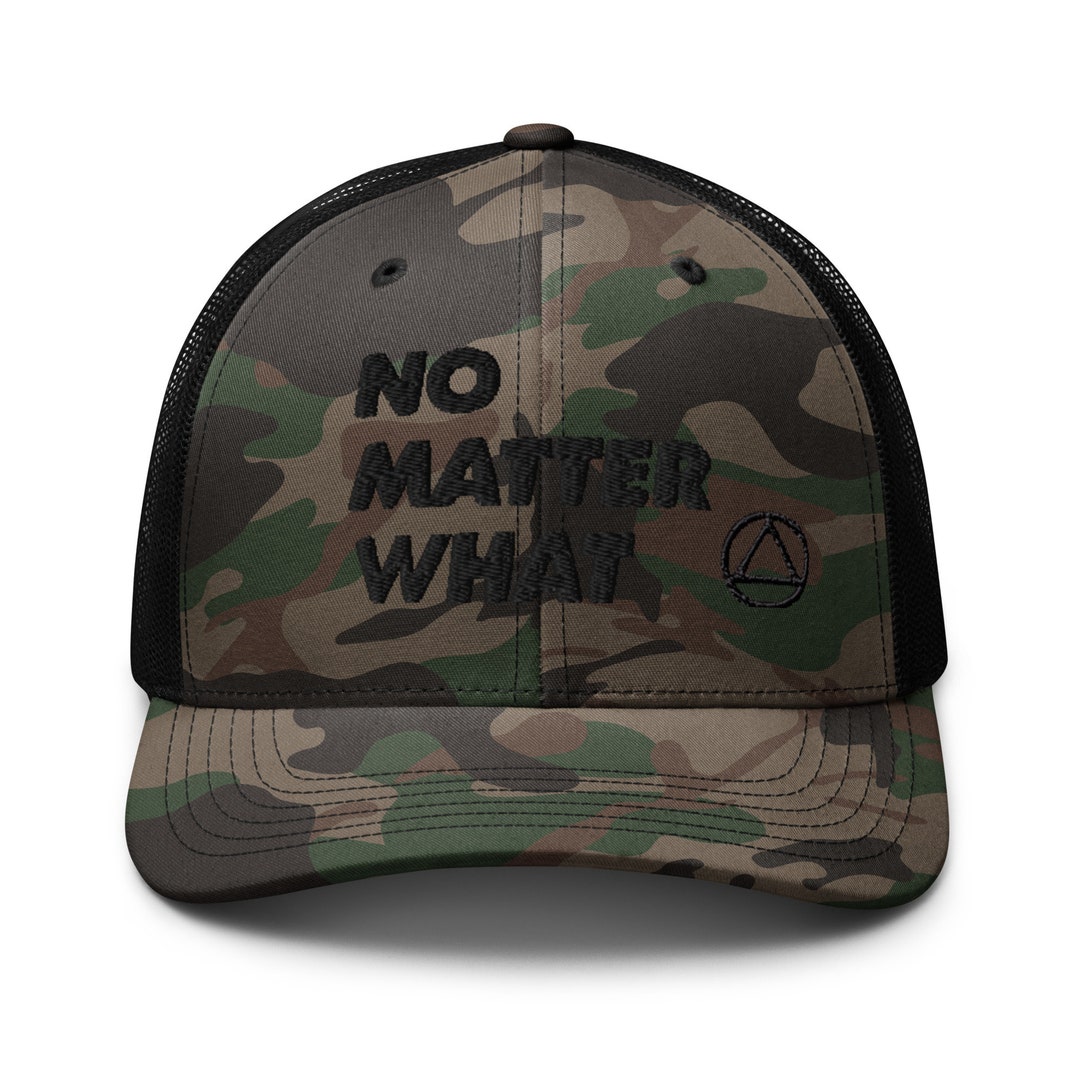 No Matter What Black AA Logo Camouflage Otto Trucker Hat - Etsy