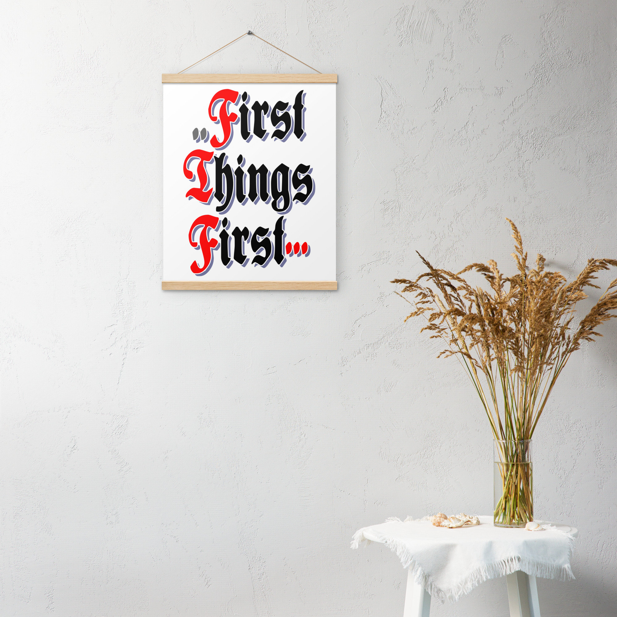 First Things First AA NA Meeting Wall Poster With Hangers - Etsy