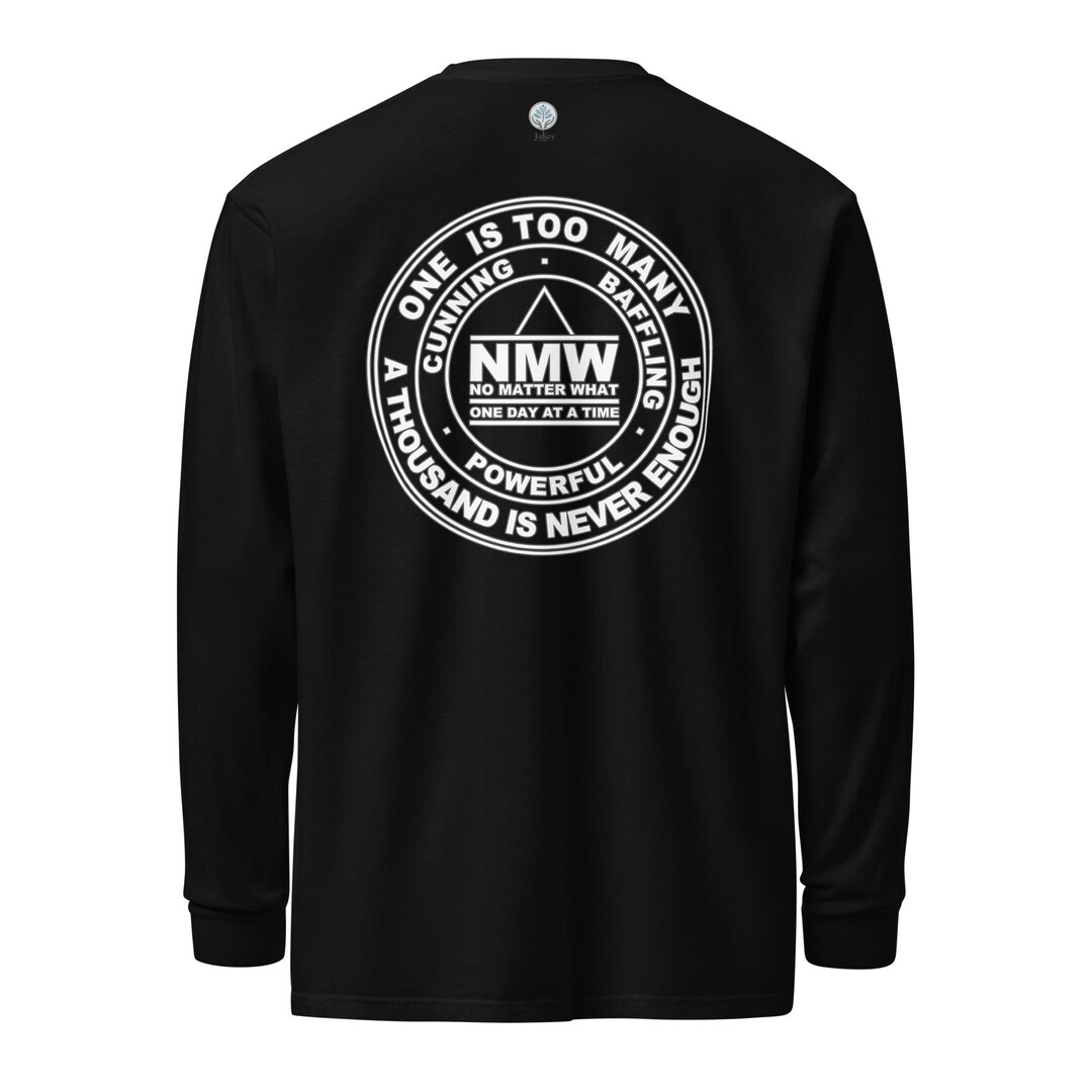 AA One is Too Many White Circle Triangle Logo Rehab Recovery Sobriety ...