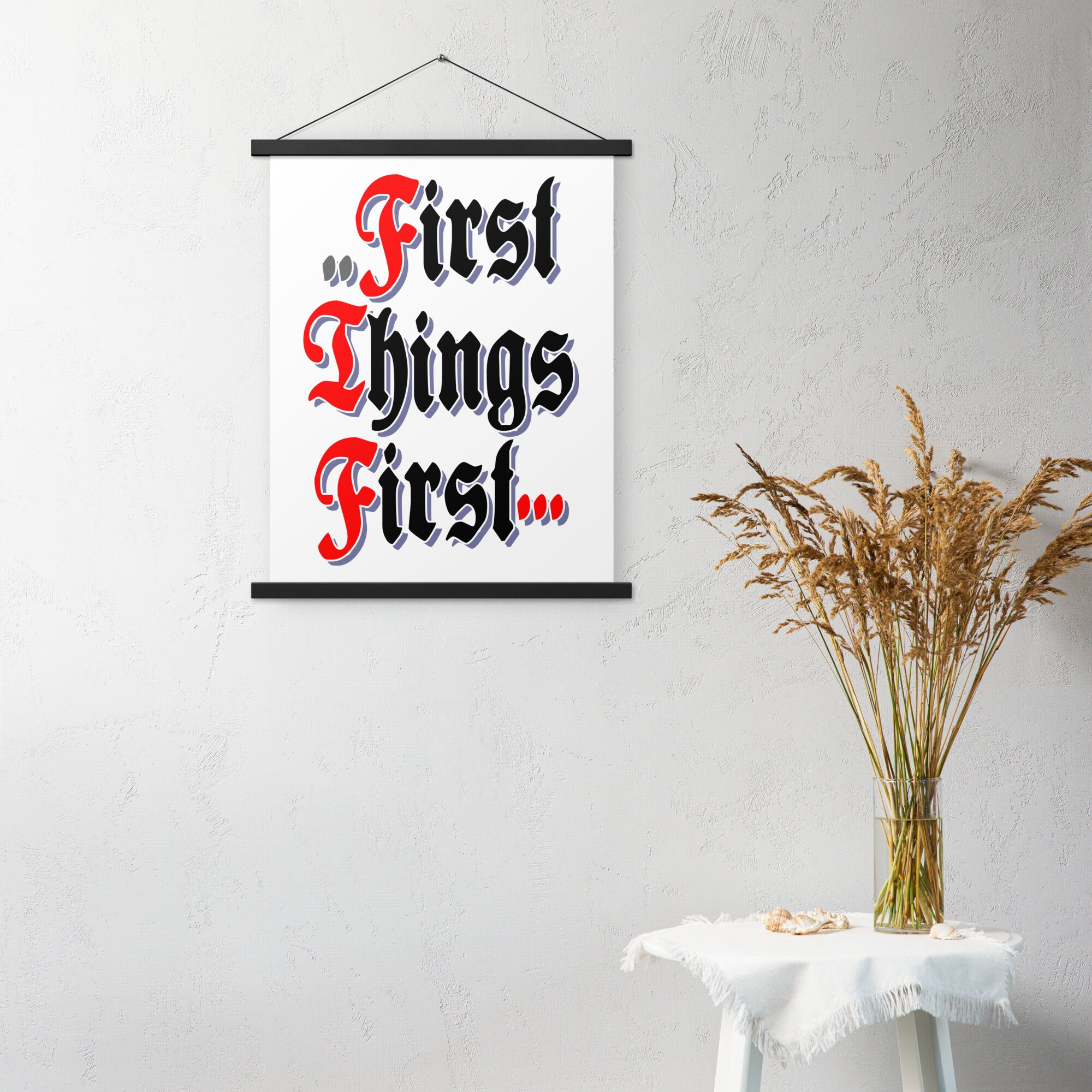 First Things First AA NA Meeting Wall Poster With Hangers - Etsy