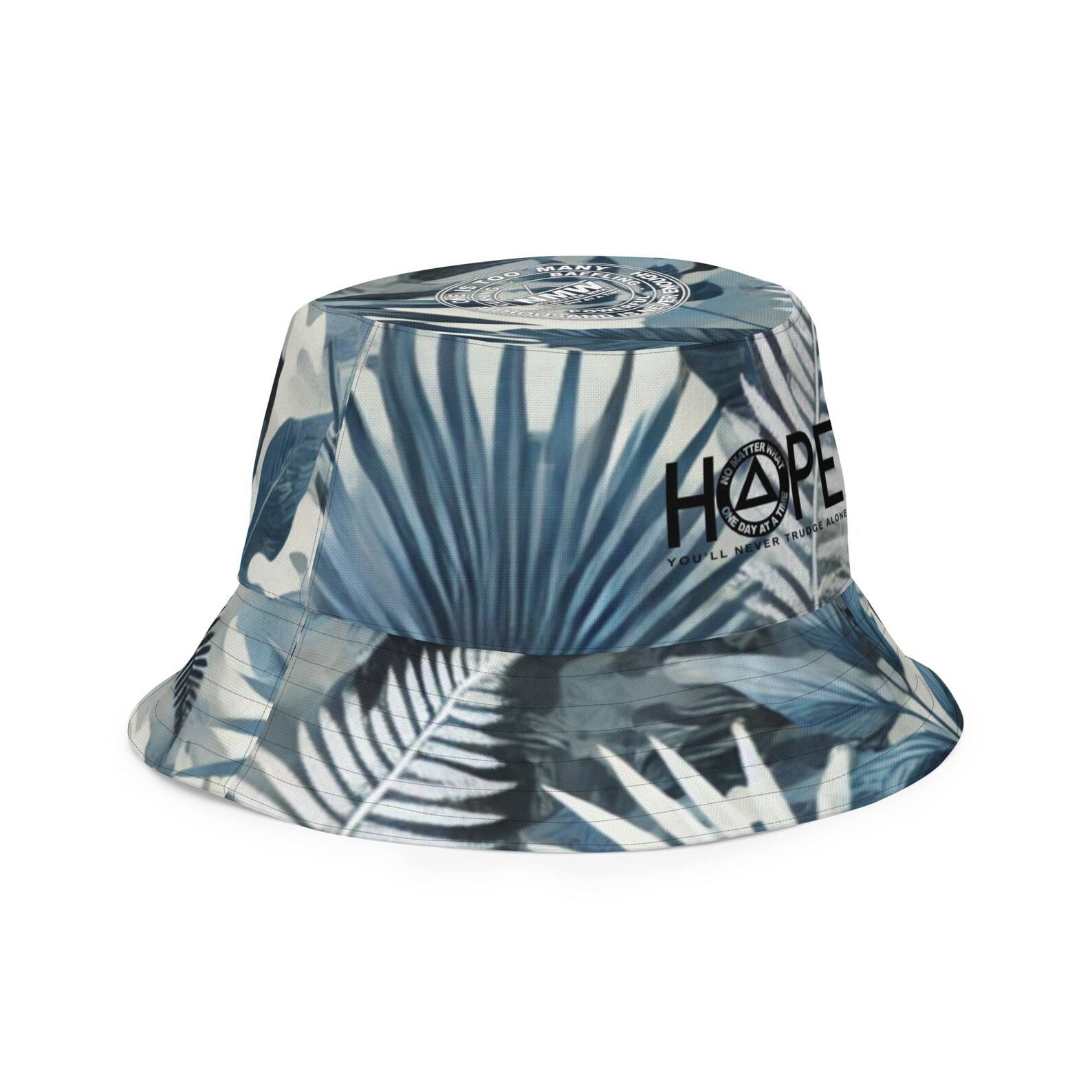 HOPE Never Trudge Alone AA NA Logo Tropical Recovery Gift Reversible ...