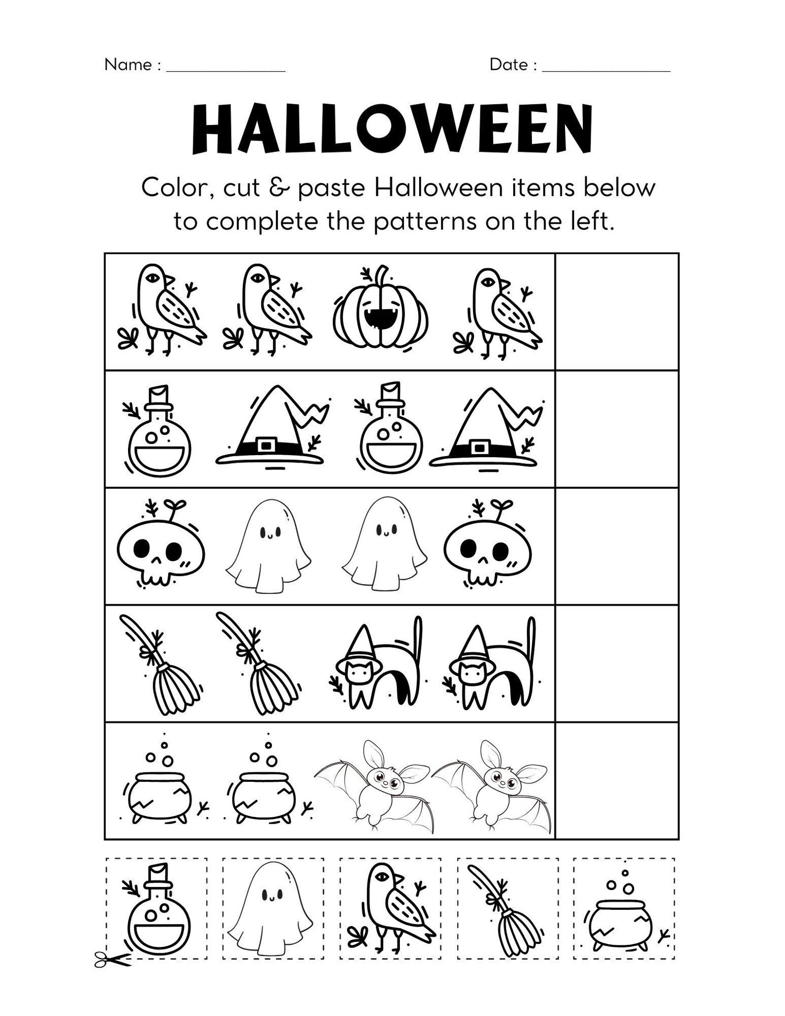 Halloween Patterns - Etsy
