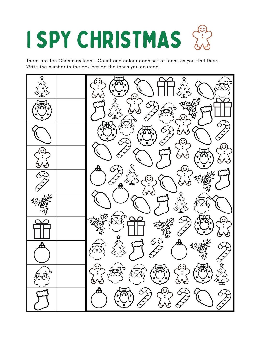 I Spy - Christmas - Etsy