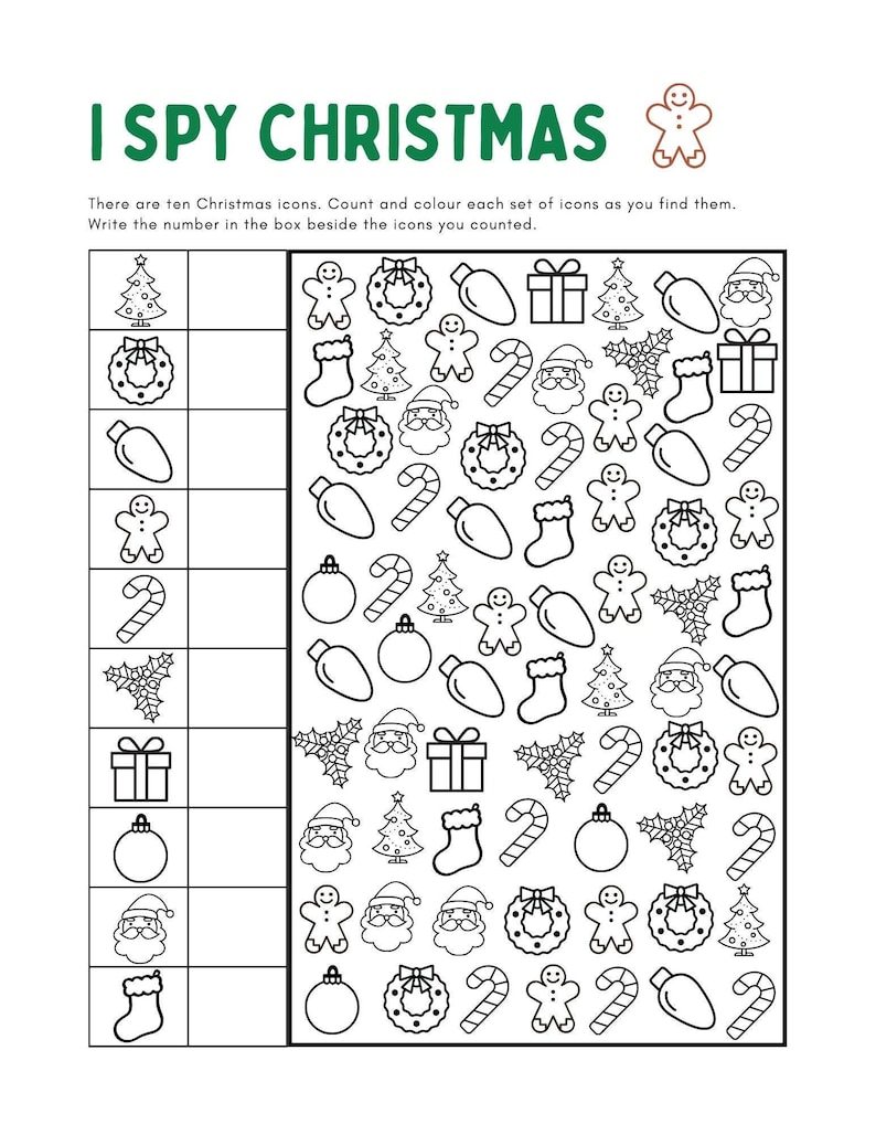 I Spy - Christmas - Etsy