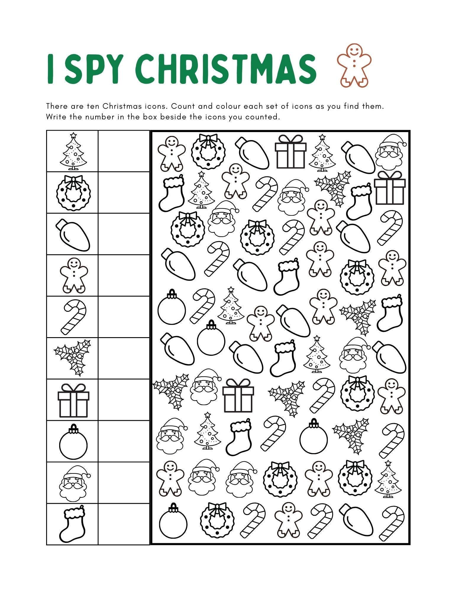 I Spy - Christmas - Etsy