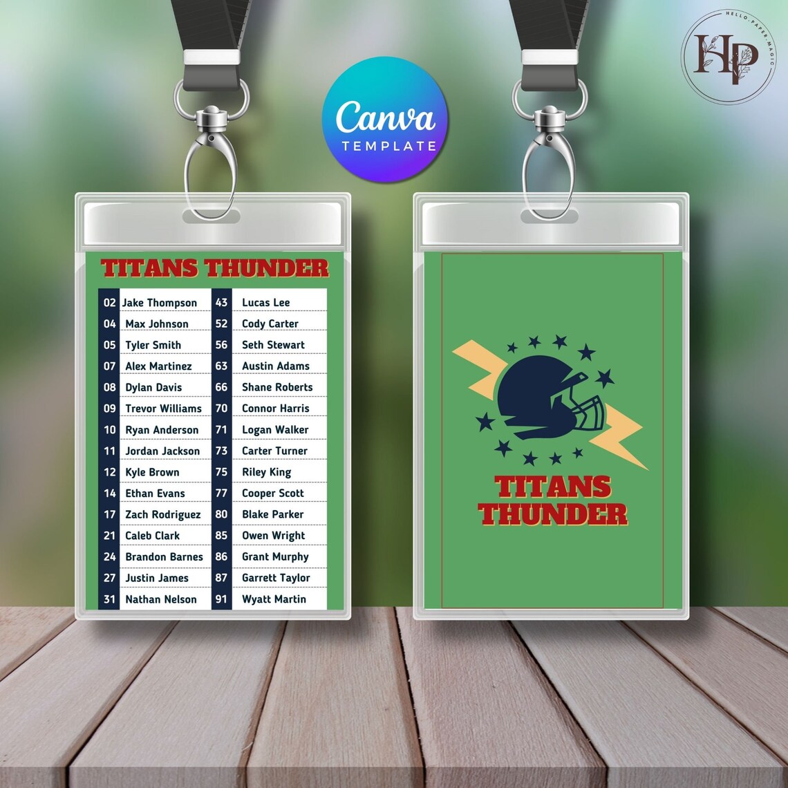 Team Roster Card Template, Editable Team Roster Card, Team Roster Card ...