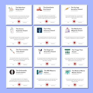Funny Medical Staff Appreciation Award Certificates: Printable Canva ...