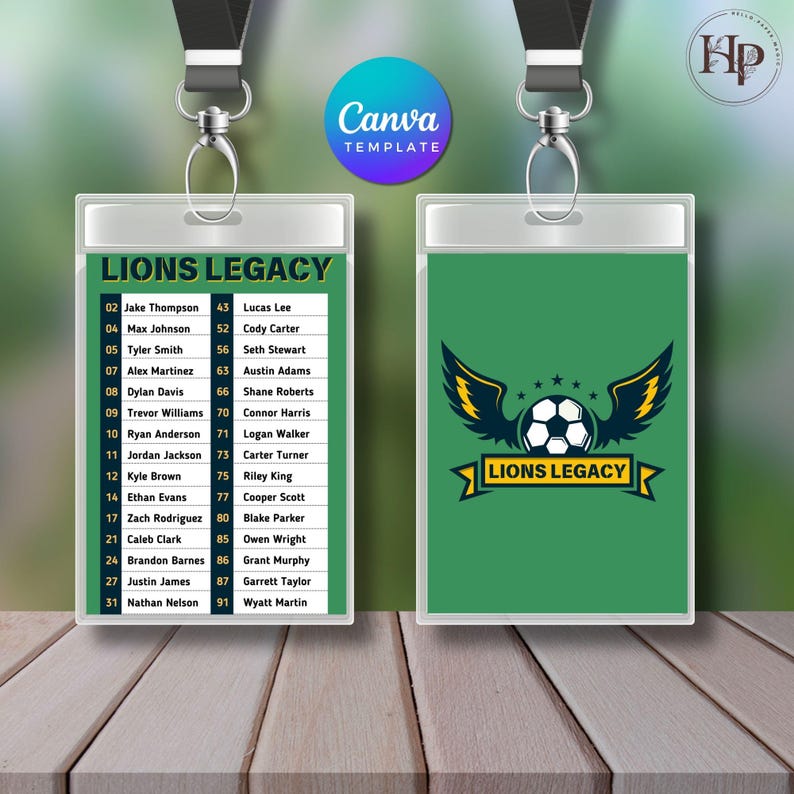 Team Roster Card Template, Editable Team Roster Card, Team Roster Card ...