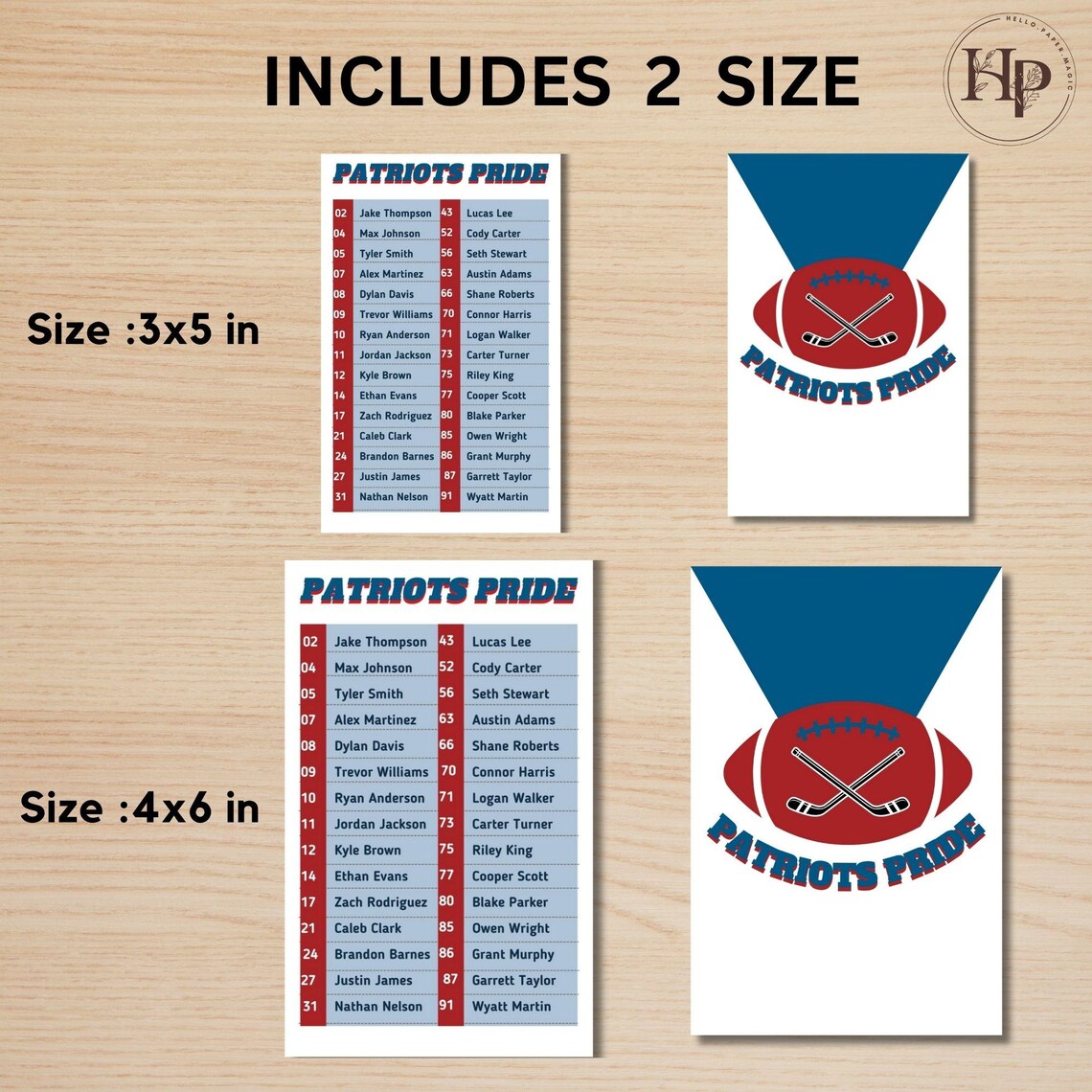 Editable Team Roster Card Template, Canva Sport Roster (digital ...