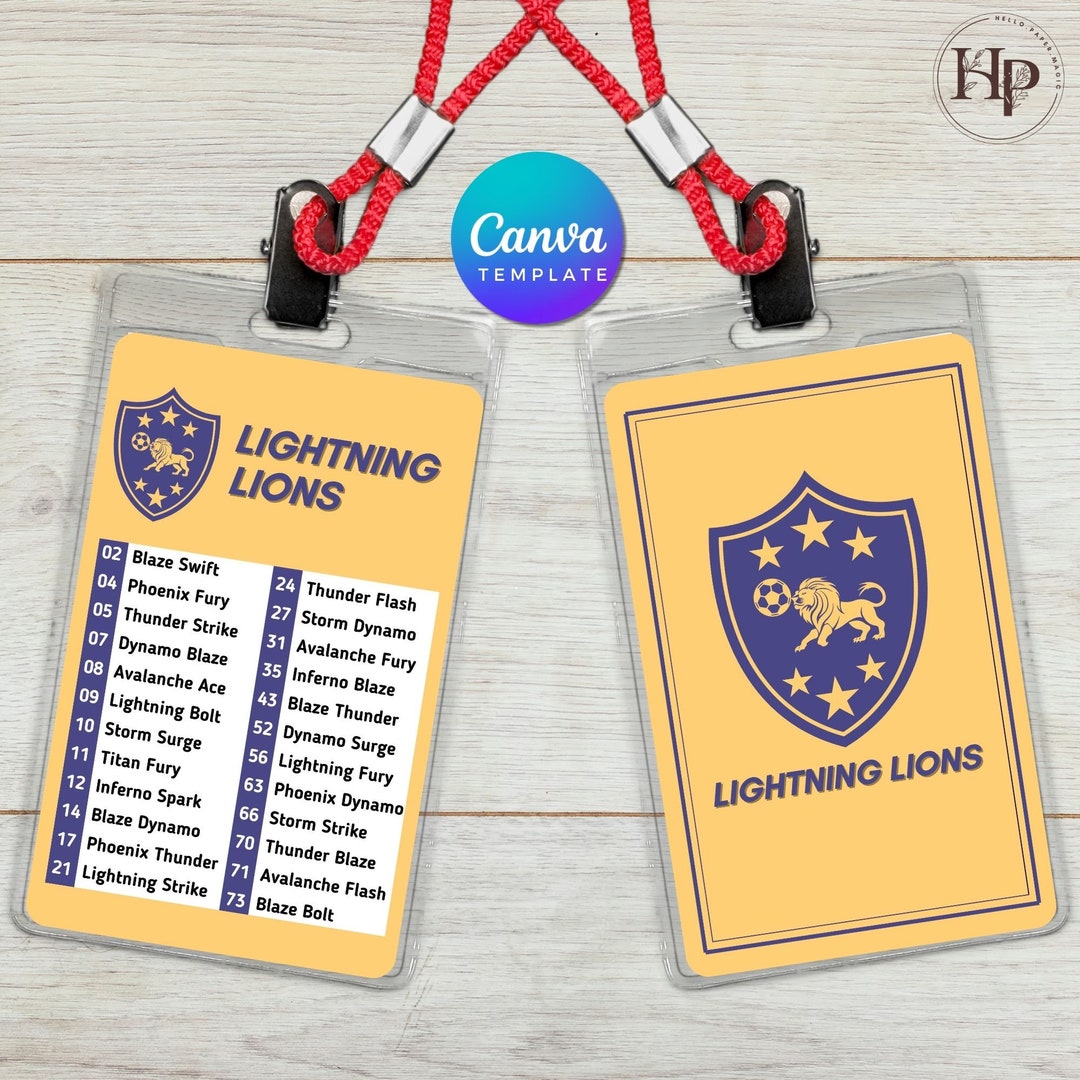 Team Roster Card Template, Editable Team Roster Card, Team Roster Card ...