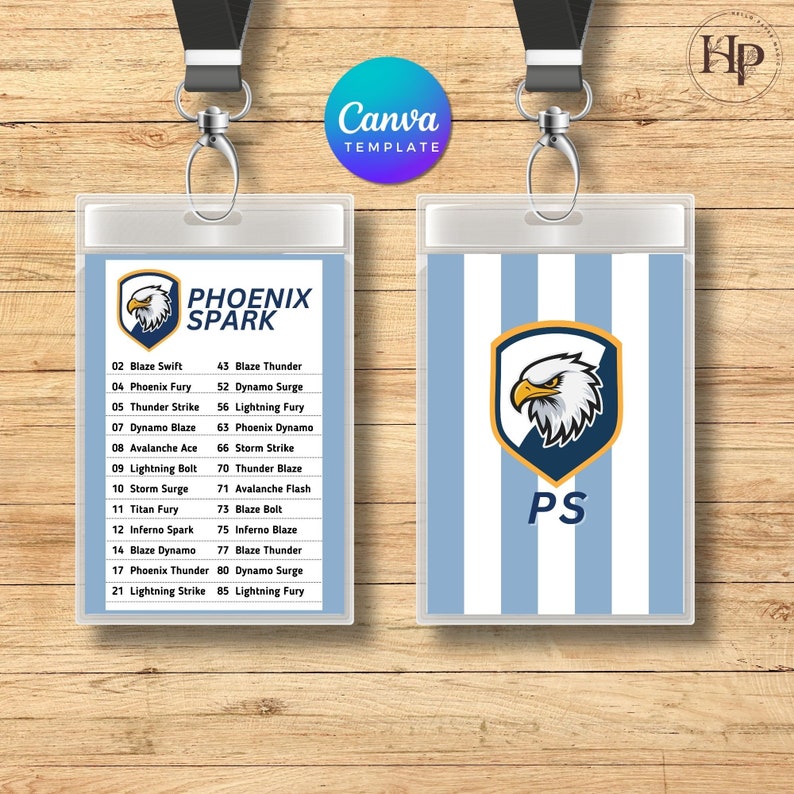 Editable Team Roster Card Template: Canva Sport Roster (4x6 & 3x5 ...