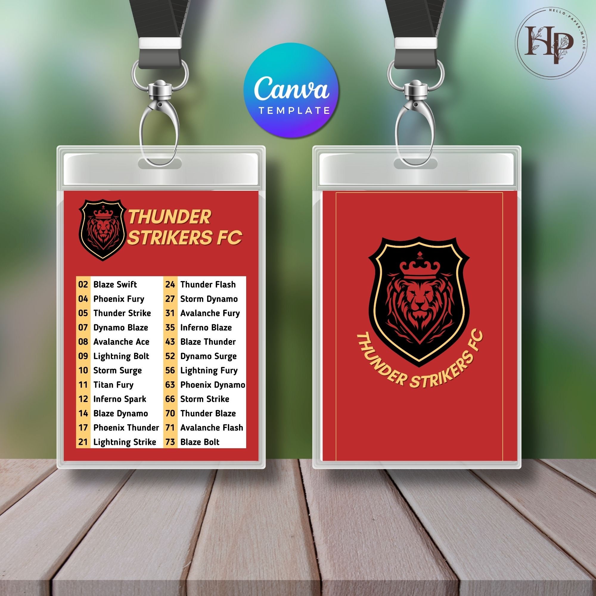 Team Roster Card Template, Editable Team Roster Card, Team Roster Card ...