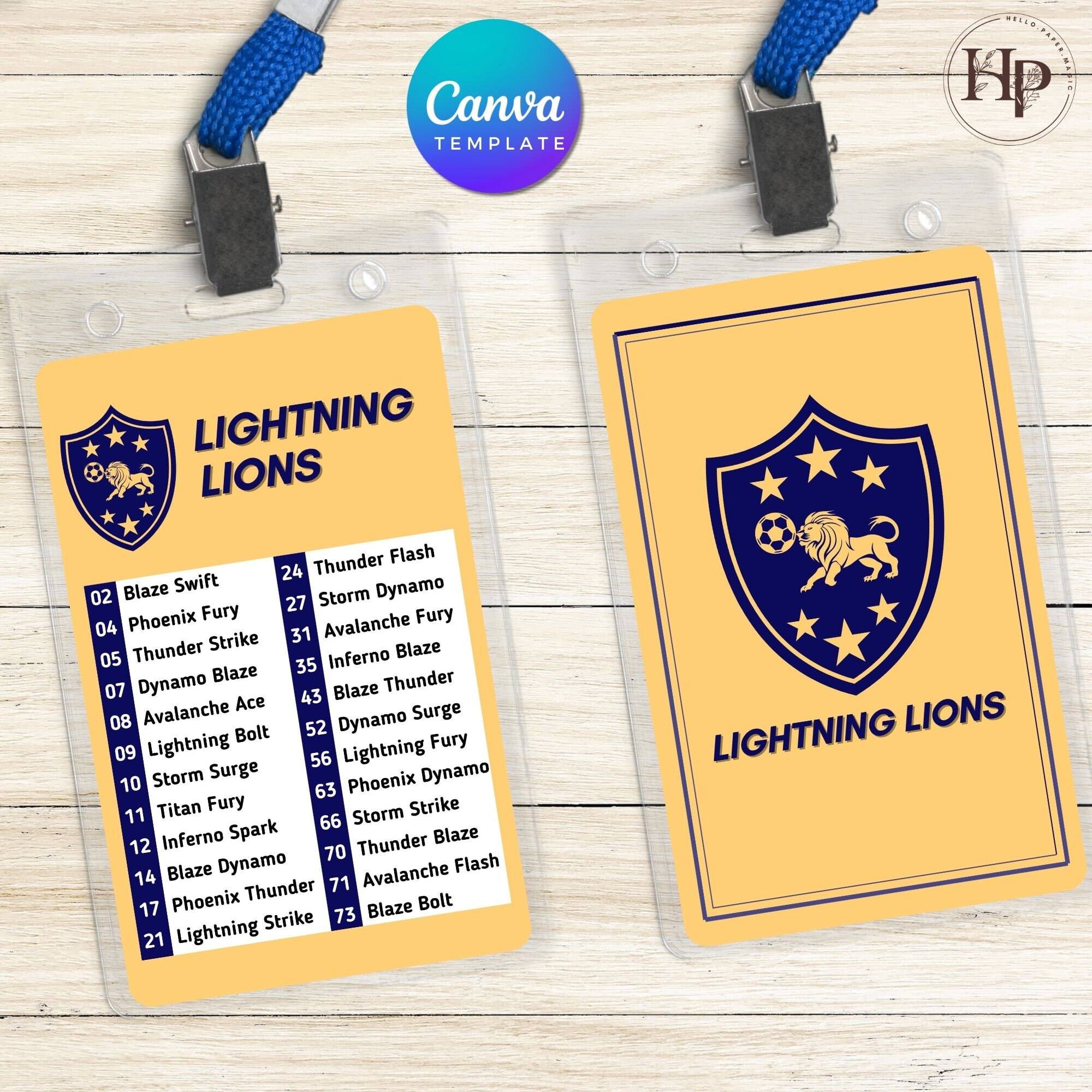 Team Roster Card Template, Editable Team Roster Card, Team Roster Card ...