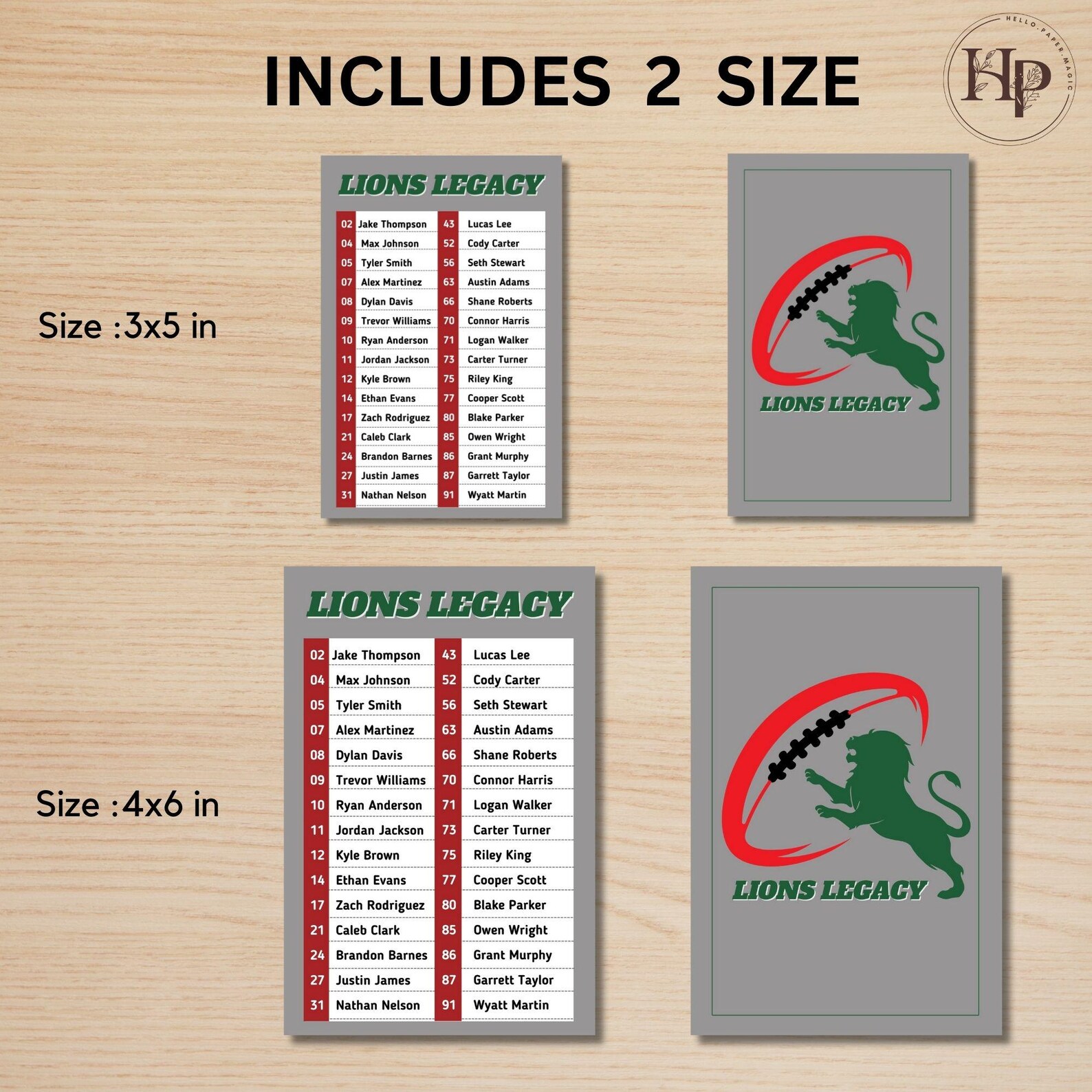 Team Roster Card Template, Editable Team Roster Card, Team Roster Card ...