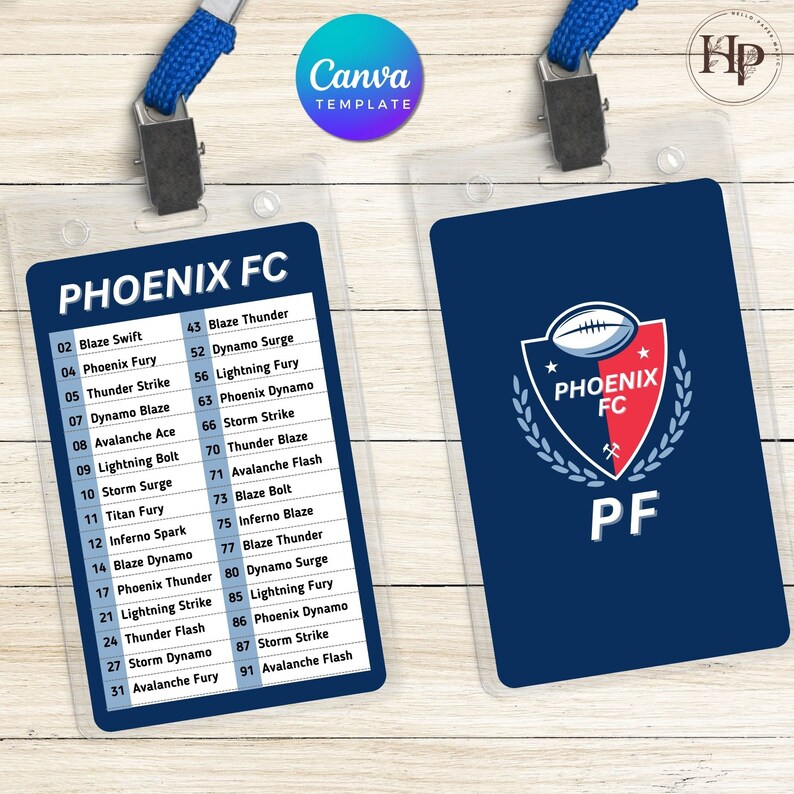 Team Roster Card Template, Editable Team Roster Card, Team Roster Card ...