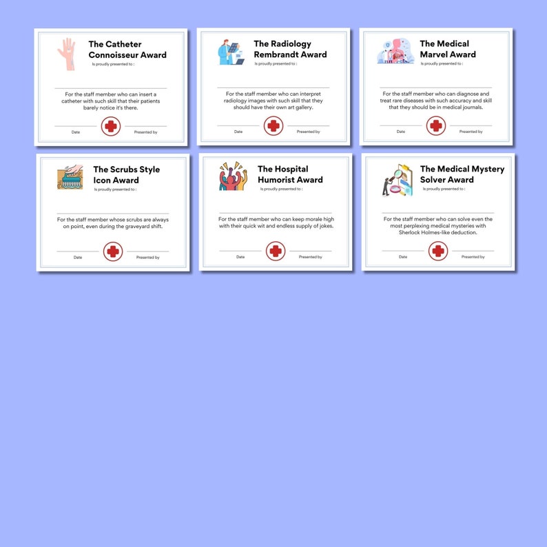 Funny Medical Staff Appreciation Award Certificates: Printable Canva ...