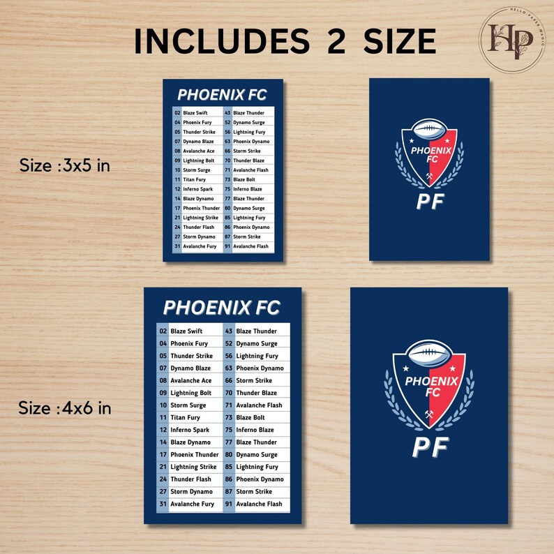 Team Roster Card Template, Editable Team Roster Card, Team Roster Card ...