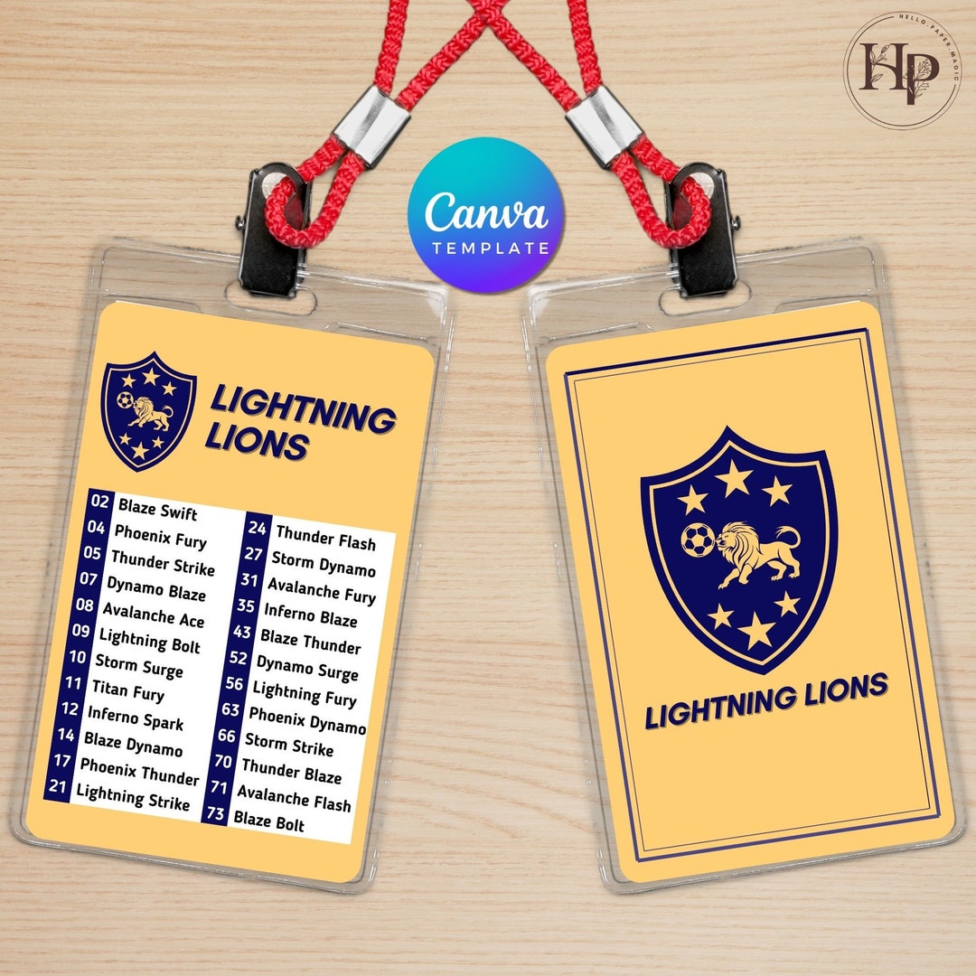 Team Roster Card Template, Editable Team Roster Card, Team Roster Card ...