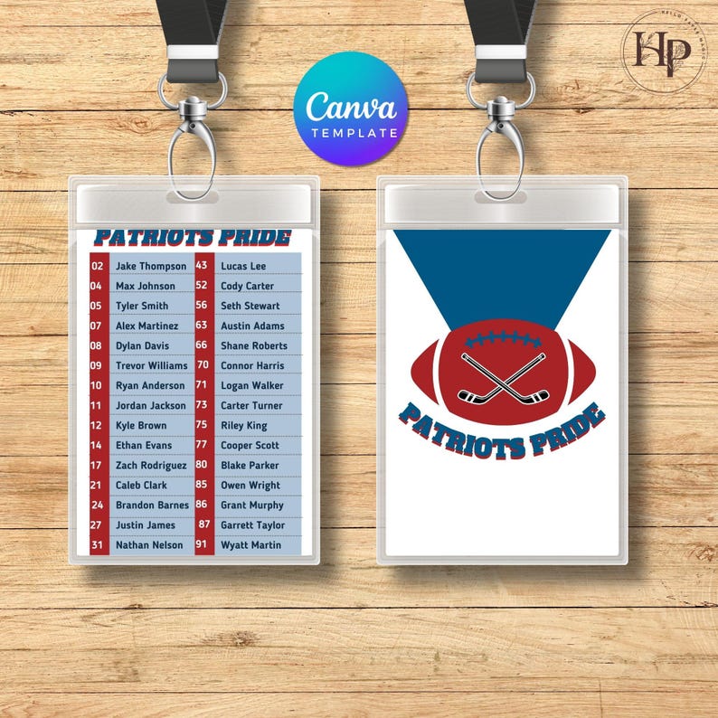 Team Roster Card Template, Editable Team Roster Card, Team Roster Card ...