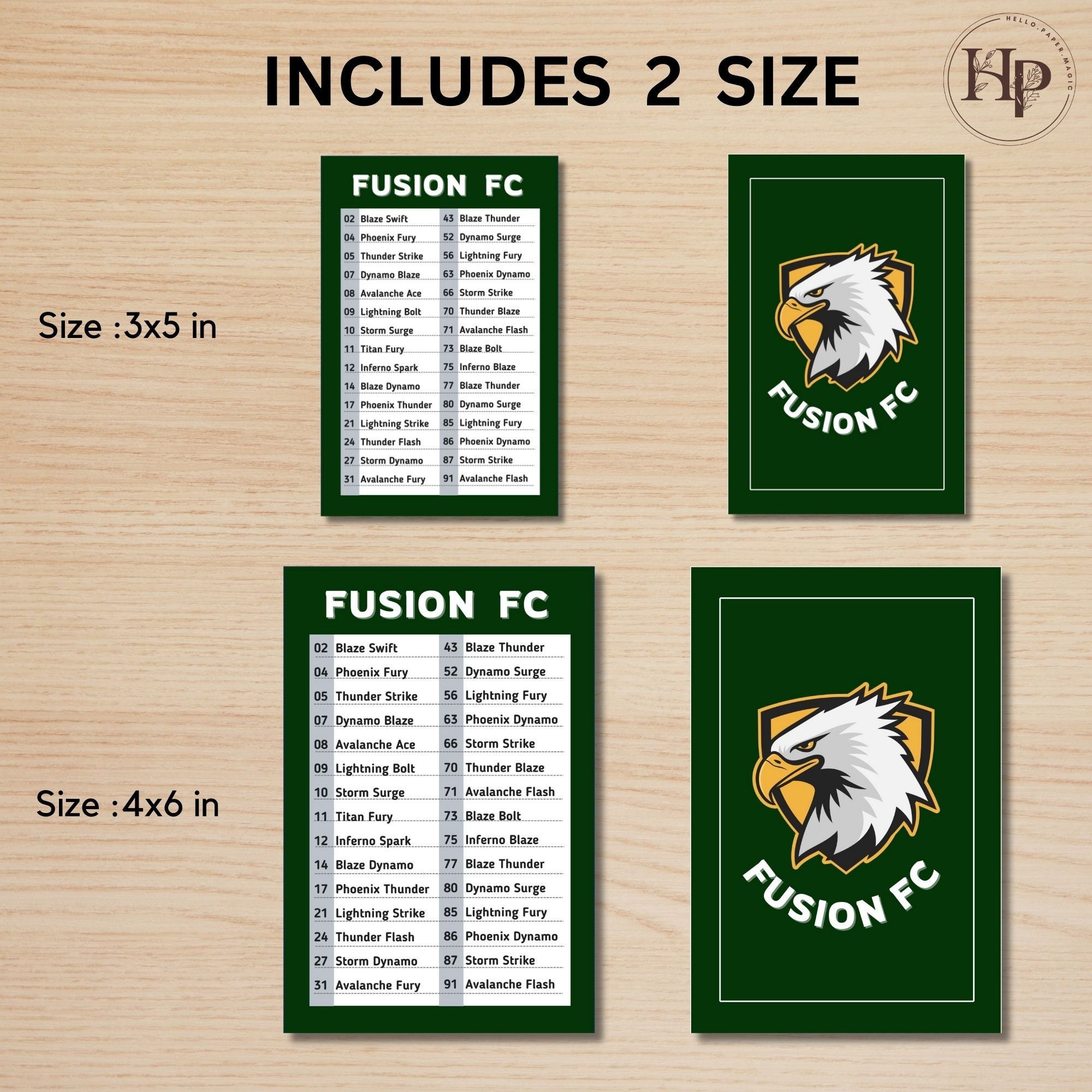 Team Roster Card Template, Editable Team Roster Card, Team Roster Card ...