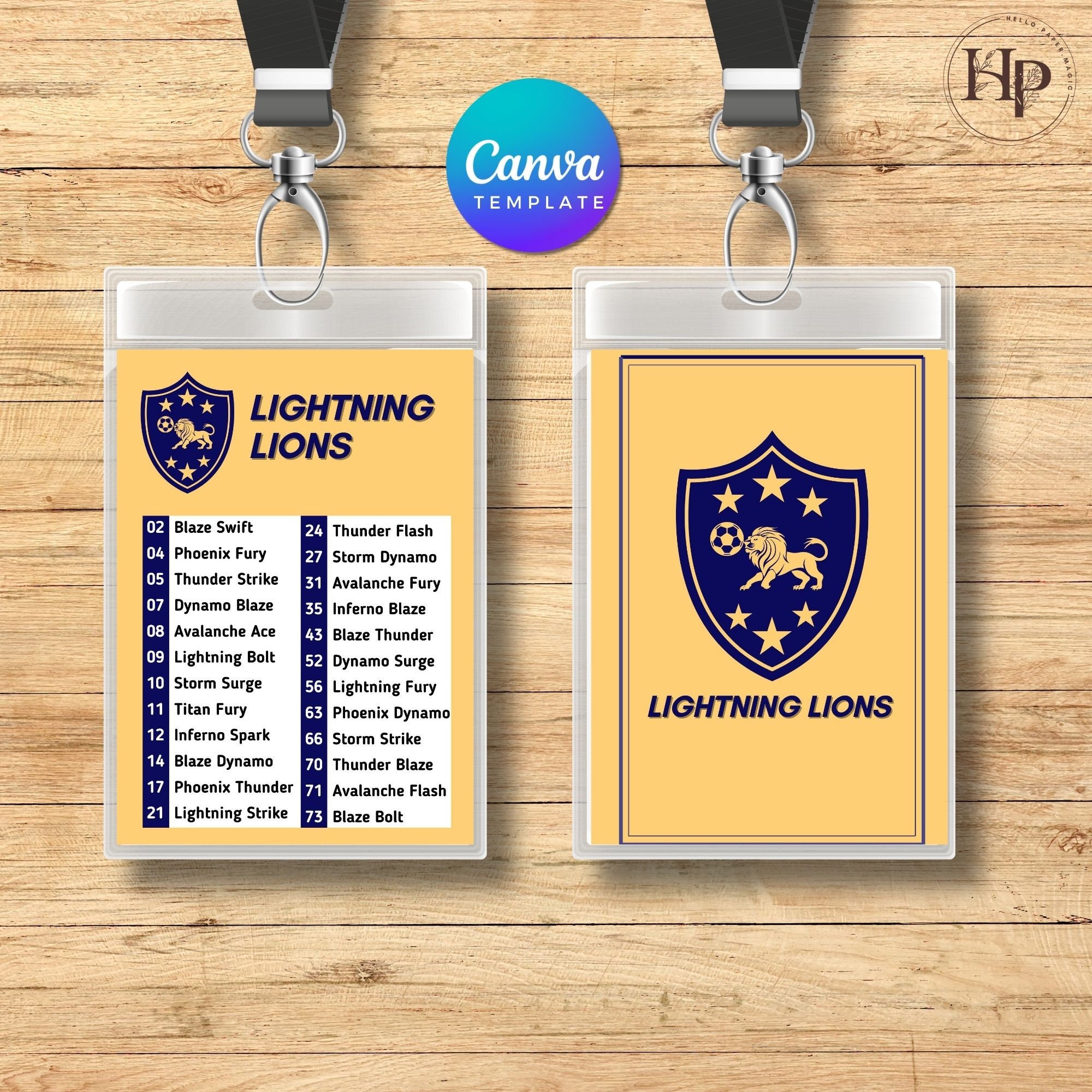 Team Roster Card Template, Editable Team Roster Card, Team Roster Card ...