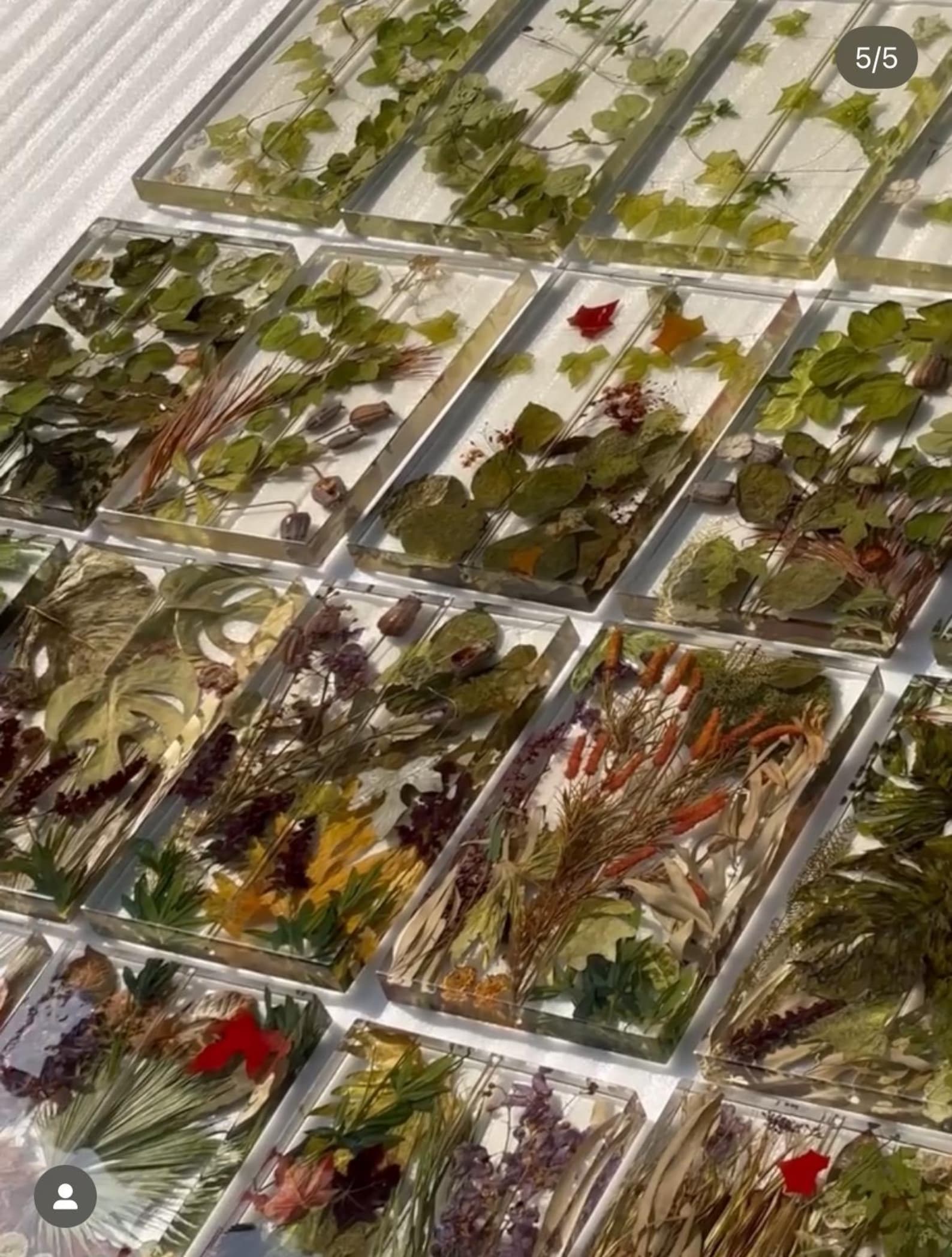 Handmade Luxury Resin Floral Wall Panels, Room Divider Panels ...