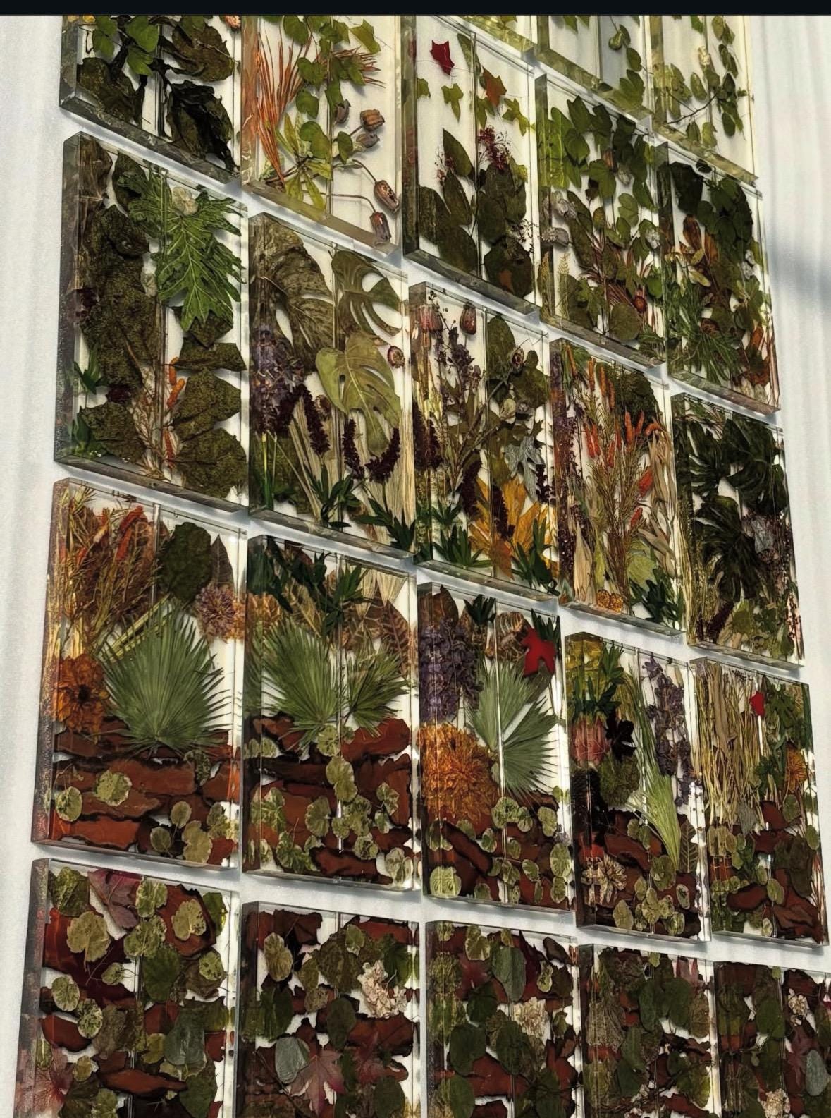 Handmade Luxury Resin Floral Wall Panels, Room Divider Panels ...