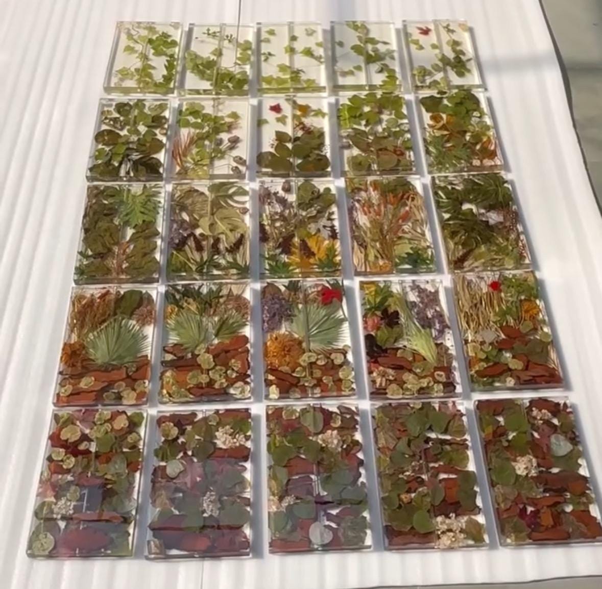 Handmade Luxury Resin Floral Wall Panels, Room Divider Panels ...