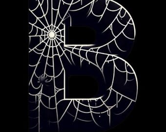 Spider Letter A Svg, Spider Alphabet Letter Png, Spider Web, Initial ...