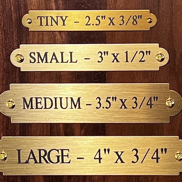Custom Metal Plaque - Etsy