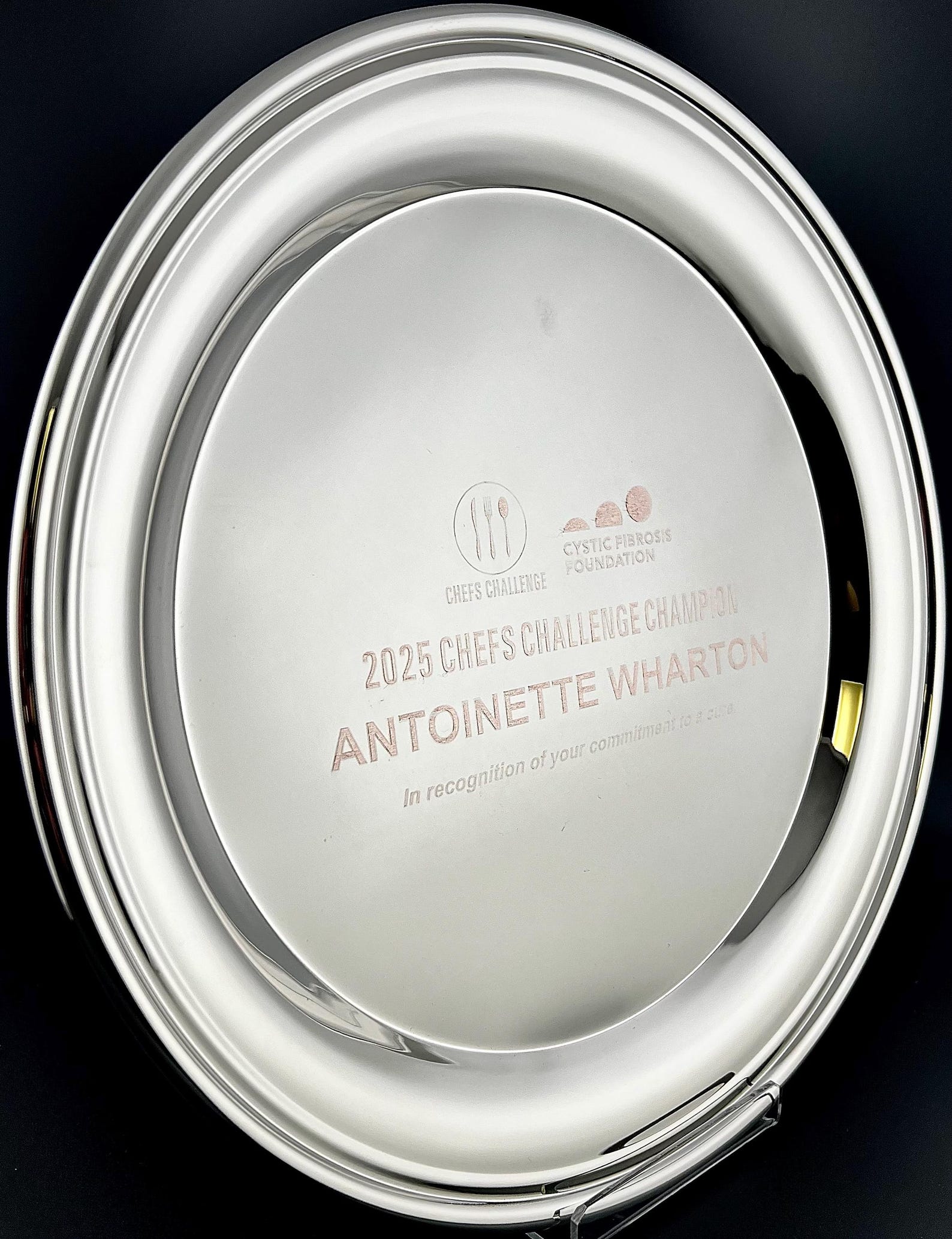 Engraved Silver Tray, 25th Anniversary Gift, Shiny Silver Plated Tray ...