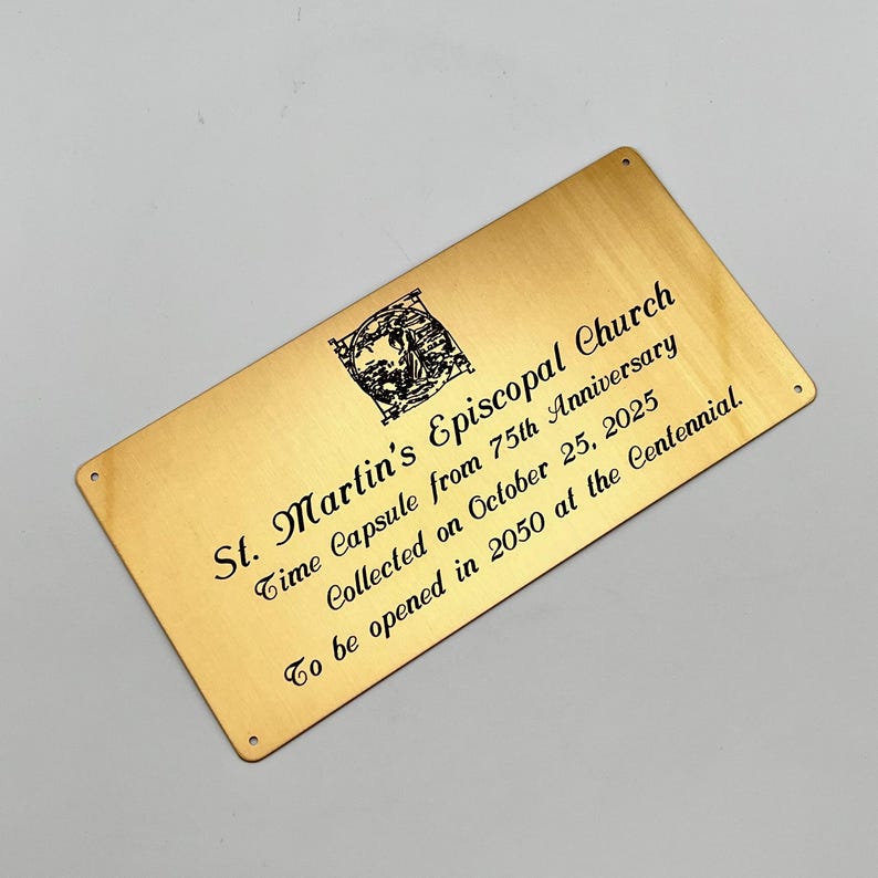 Custom Brass Plaque Engraved Brass Plate Custom Size Brass Plate ...