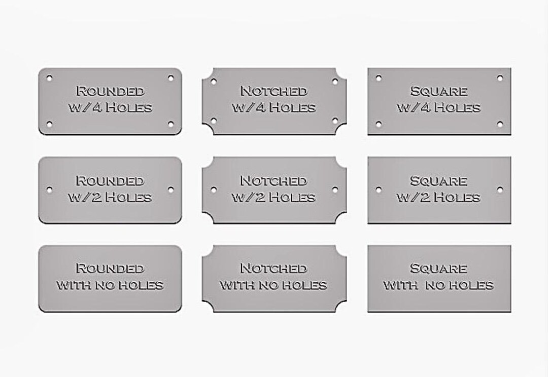Create Your Own Aluminum Plaque - Engraved Aluminum Plate - Custom Size ...