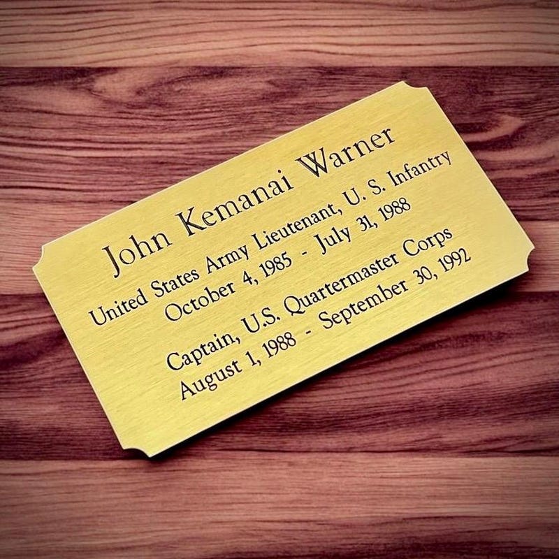 Custom Brass Plaques - Etsy