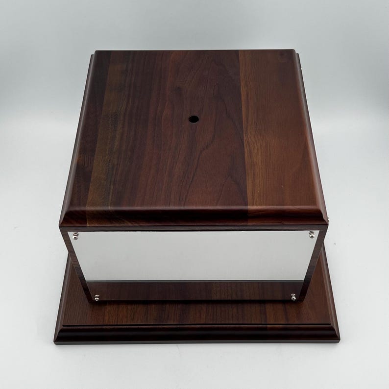 Mahogany Trophy Base Engraved Trophy Base With Silver Aluminum Plaques ...