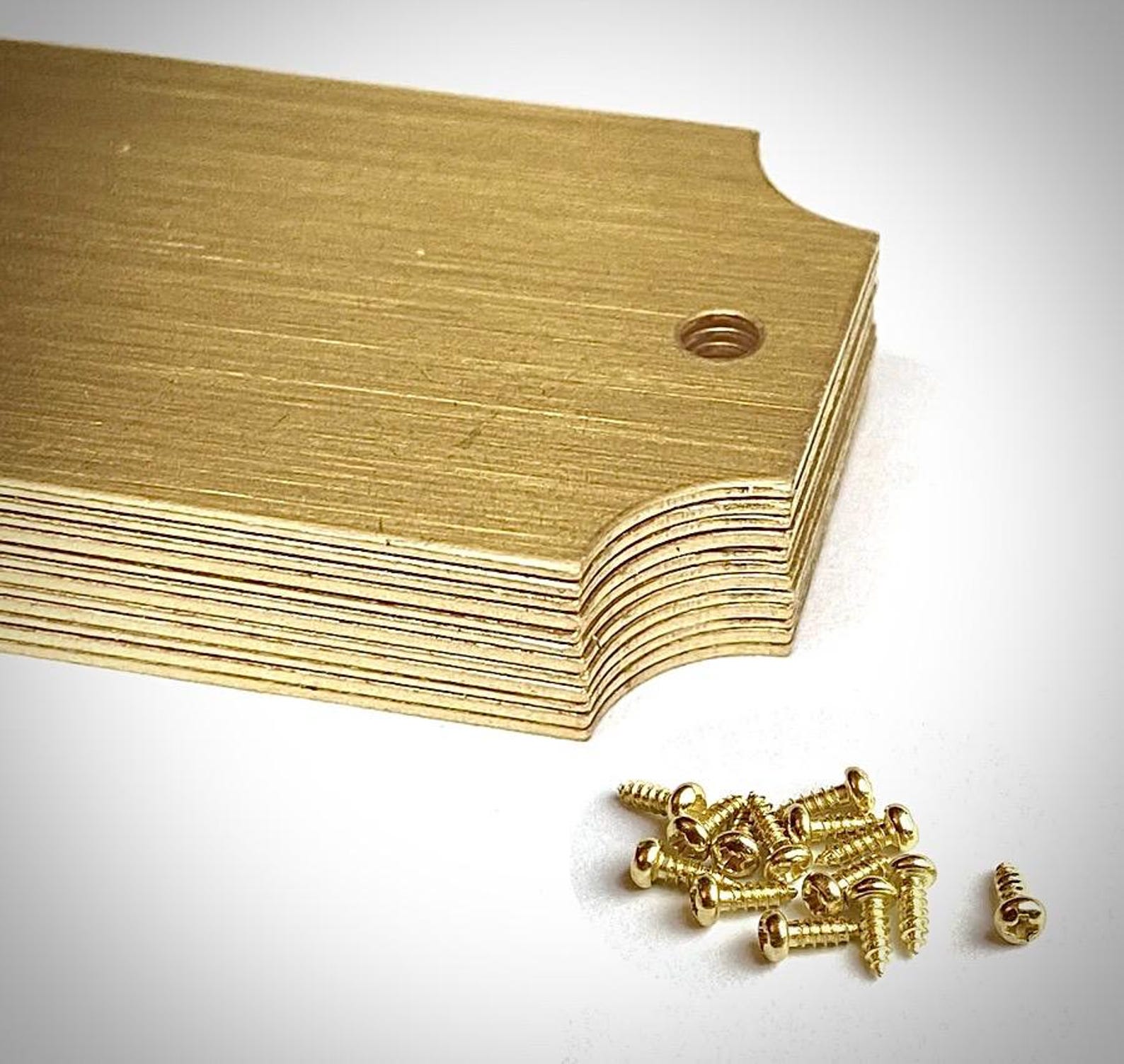 Create Your Own Brass Plaque - Engraved Brass Plate Black Text Custom ...