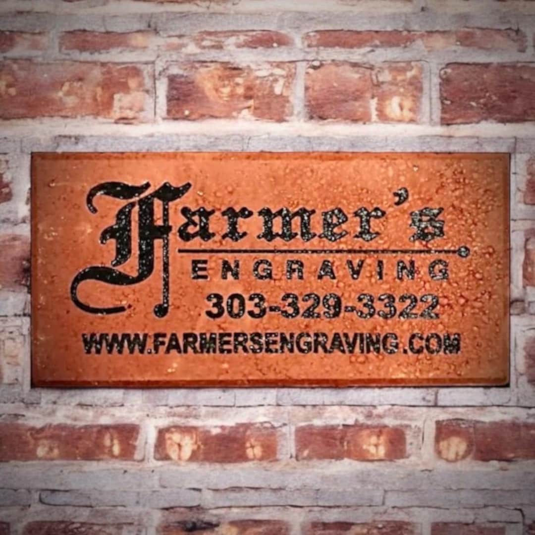 Custom Engraved Red Brick Memorial Paver - Various Sizes - Engraved ...