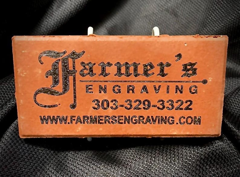 Engraved Red Brick Memorial Paver, Square Brick, Engraved Brick With ...
